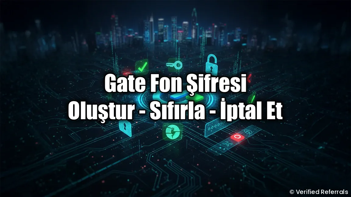 Gate.io Fon Şifresi Oluştur | Değiştir | İptal Et | Tüm Detaylar